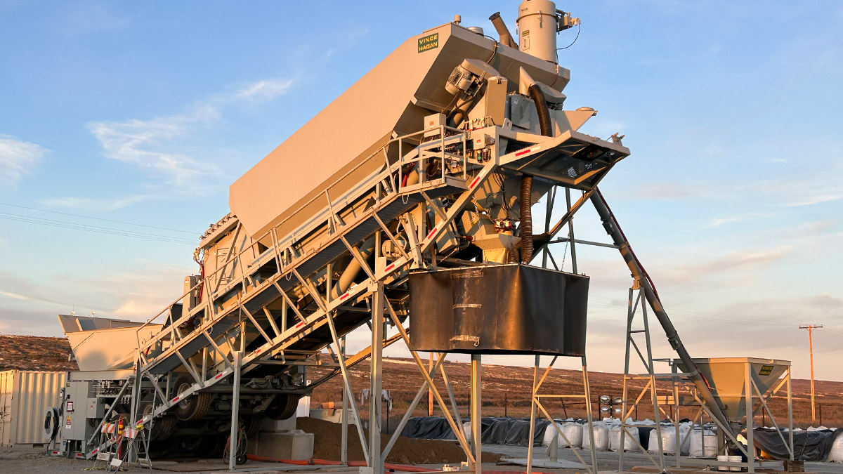 HS Series Mobile Batch Plant Deployed in California